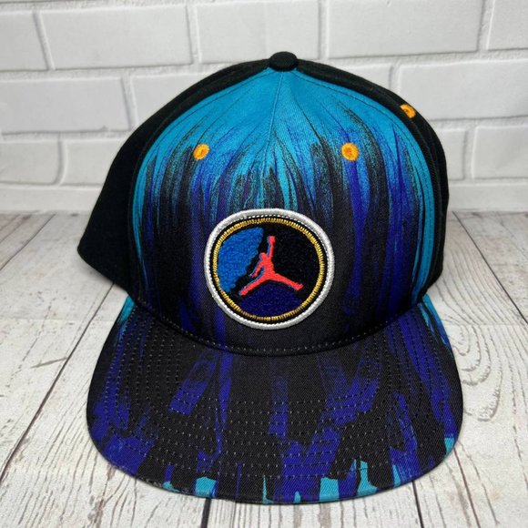 Jordan | Accessories | Air Jordan 8 Aqua Jumpman Hat Snapback Cap Men ...